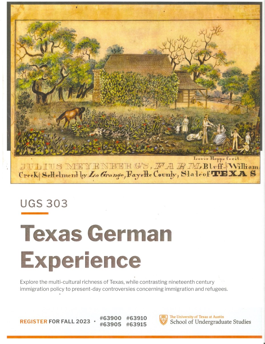 UGS 303 The Texas German Experience