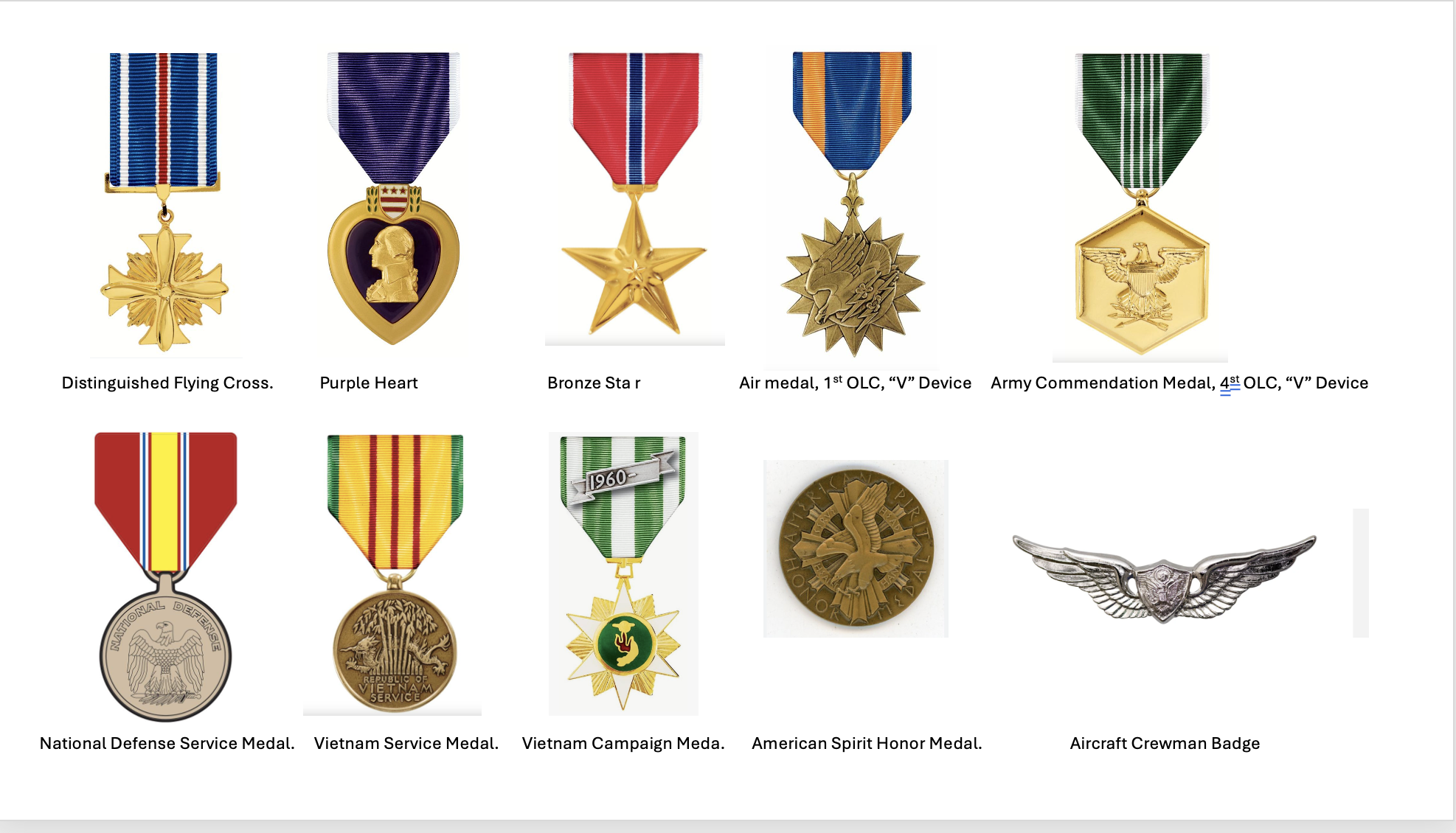 Military Awards